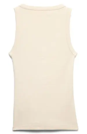 PER UNA BY M&S Ribbed Henley Sleeveless Top