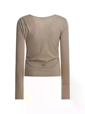 Max Mara V-neck Wrap Sweater - Neutrals