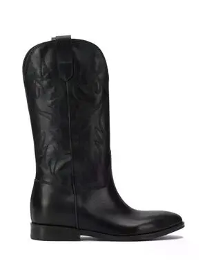 STRATEGIA SHOES Embroidered Leather Boots