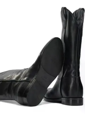 STRATEGIA SHOES Embroidered Leather Boots