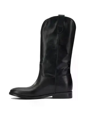 STRATEGIA SHOES Embroidered Leather Boots