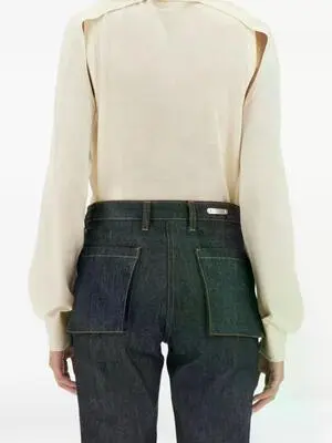 Helmut Lang Shoulder Detail Jersey - Neutrals