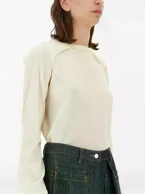 Helmut Lang Shoulder Detail Jersey - Neutrals