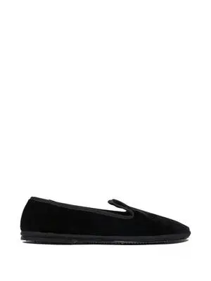 SENTIER Principe Piped Velvet Slippers