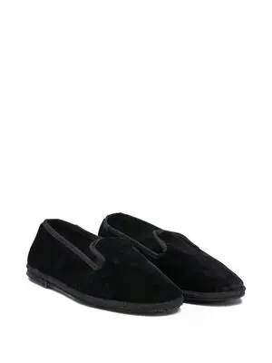 SENTIER Principe Piped Velvet Slippers