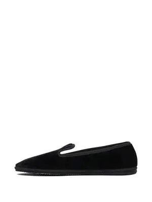SENTIER Principe Piped Velvet Slippers