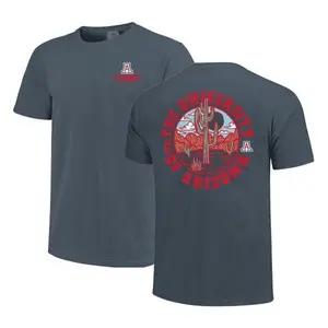 IMAGE ONE Arizona Wildcats Comfort Colors Thick Lined Landscape T-shirt - Navy