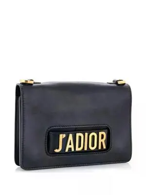 Dior J'adior Flap Bag Leather Medium Crossbody Bag - Black