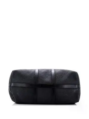 LOUIS VUITTON Keepall Bandouliere 50 Travel Bag Taurillon Monogram Leather - Black