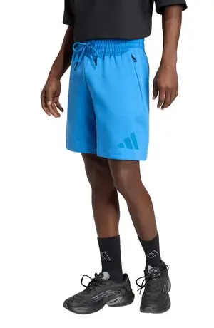 Adidas Z.n.e. Knit Drawstring Shorts - Ray Blue