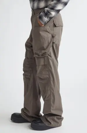 Rick Owens Stefan Cotton Cargo Pants - Dust