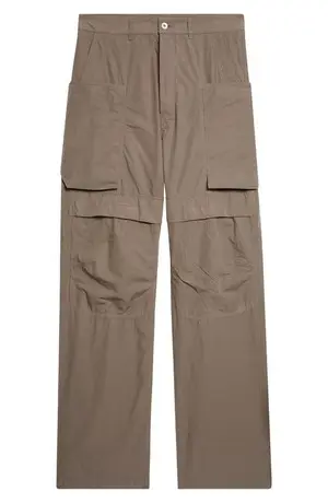 Rick Owens Stefan Cotton Cargo Pants - Dust
