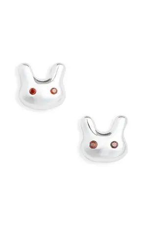 Sandy Liang Terminator Bunny Stud Earrings