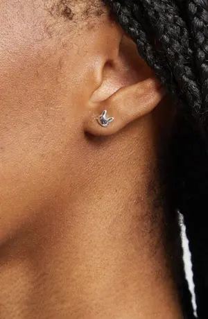 Sandy Liang Terminator Bunny Stud Earrings