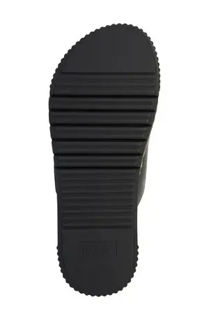 Mia Jacinta Buckle Strap Platform Sandals - Black