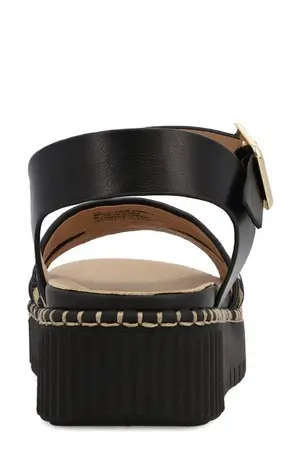 Mia Jaiden Ankle Strap Sandal - Leopard/black