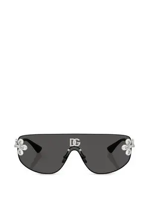 Dolce & Gabbana Shield-frame Sunglasses - Black