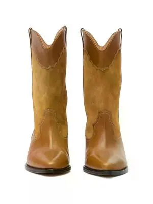 Isabel Marant Étoile Duerto Suede-panel Boots - Brown