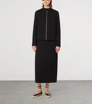 Max Mara Jersey Zip-up Jacket