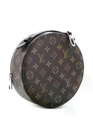 LOUIS VUITTON Audio Case Macassar Monogram Canvas Satchel - Brown