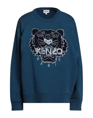 Kenzo Cotton-blend French Terry Sweatshirt - Blue