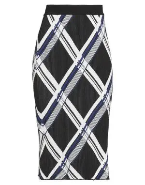 Burberry Tartan Knit Midi Skirt
