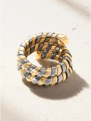 Marina B Trisola 18-karat Diamond And Titanium Ring