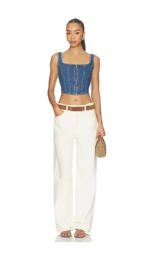 LEVI'S Seamed Zip Bustier