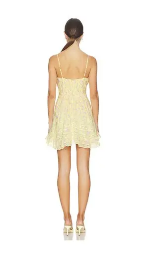 LoveShackFancy Alonna Dress - Lemon