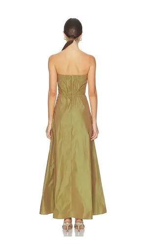 L'Agence Nessa Strapless Maxi Dress
