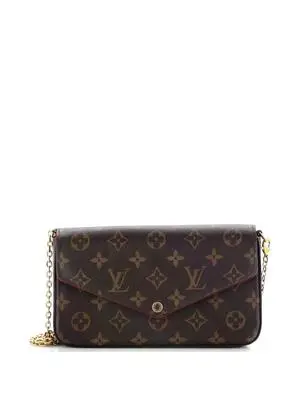 LOUIS VUITTON Felicie Pochette Monogram Canvas - Brown