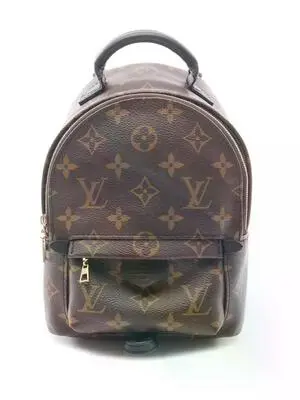 LOUIS VUITTON 2021-2026 Monogram Mini Palm Springs Backpack - Brown