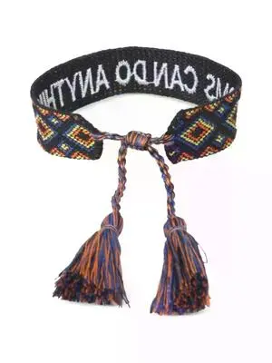 ELLA K Braided Woven Bracelet - Black