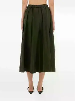 Aspesi Pleated A-line Midi Skirt