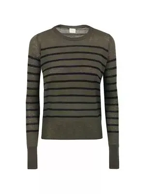 C.T.PLAGE Striped Sweater - Green