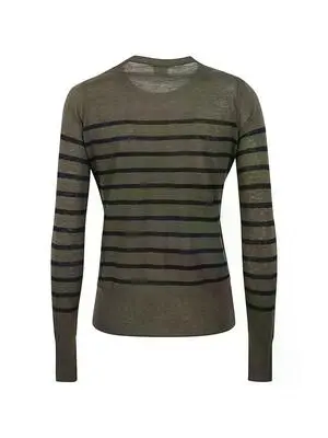 C.T.PLAGE Striped Sweater - Green