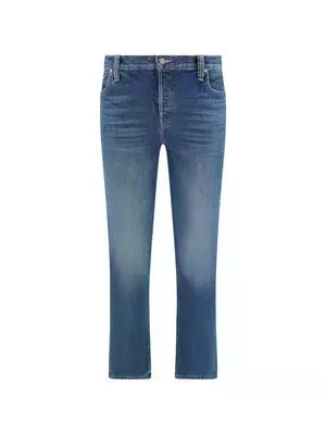 MOTHER The Tomcat Ankle Straight Leg Jeans - Blue