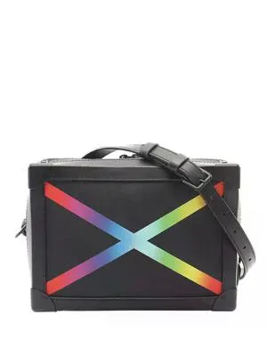 LOUIS VUITTON 2019 Taiga Rainbow Soft Trunk Crossbody Bag - Black