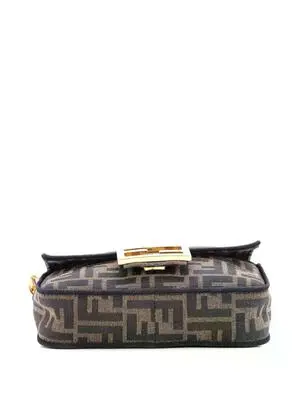 Fendi Baguette Zucca Canvas Mini Crossbody Bag
