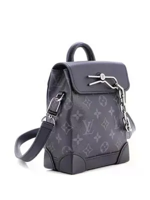 LOUIS VUITTON Steamer Bag Monogram Eclipse Canvas Nano