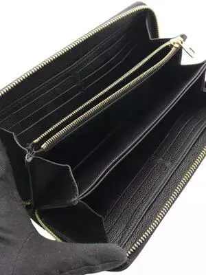 LOUIS VUITTON 2021-2026 Bicolor Monogram Empreinte Zippy Wallet Long Wallets - Black
