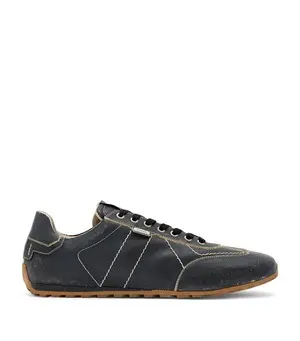 ALLSAINTS Leather Liam Sneakers - Black
