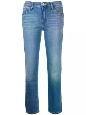 FRAME Le High Straight-leg Cropped Jeans