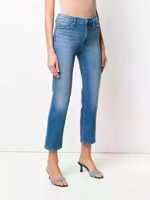 FRAME Le High Straight-leg Cropped Jeans