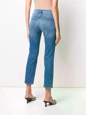 FRAME Le High Straight-leg Cropped Jeans