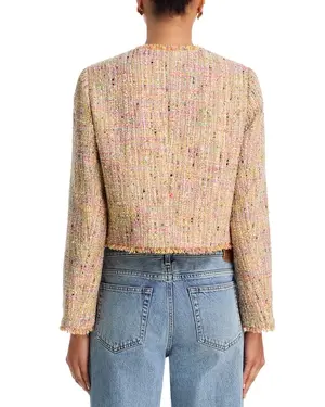 Aqua Tweed Blazer - Neon Multi