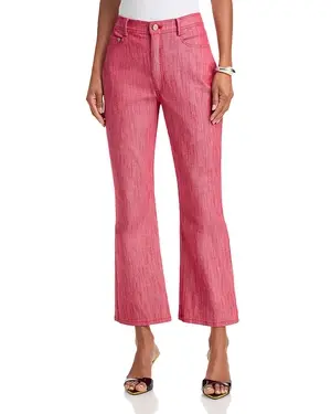 Cinq À Sept Colored Denim Stevie High-rise Ankle Jeans - Chilli Pepper