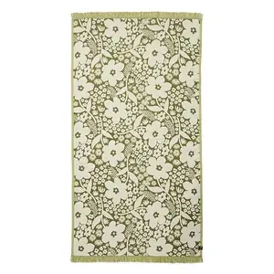 SLOWTIDE Frankee Driftweave 38 X 73 Turkish Towel - Avocado