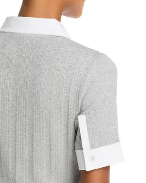 Cinq À Sept Short Sleeve Jaden Top - Heather Grey