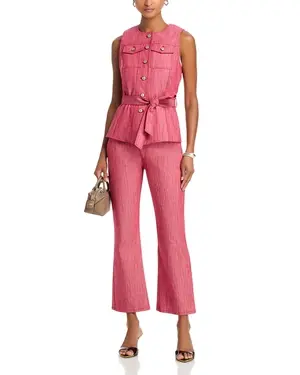 Cinq À Sept Reenee Denim Vest - Chilli Pepper